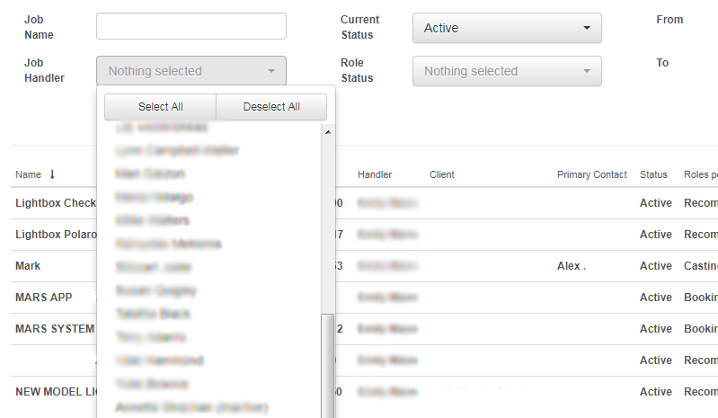 Jobs | MARS Application