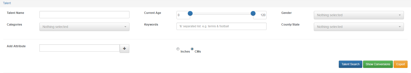 Talent | MARS Application